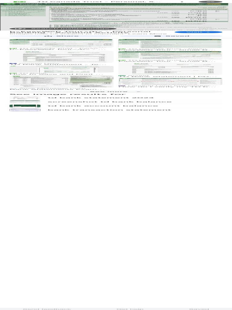 TD Bank Transaction History - Google Search | PDF | Banks | Private Sector