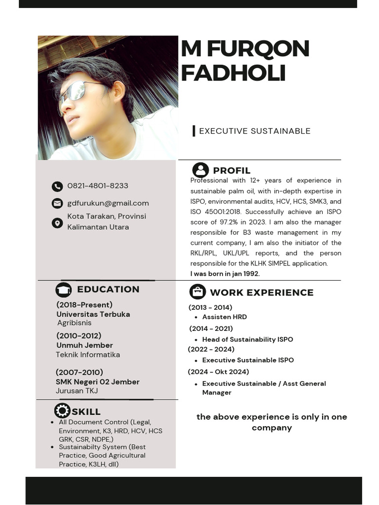 CV Furqon Fadholi | PDF