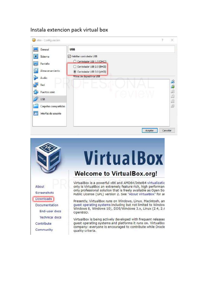 Instala Extencion Pack Virtual Box | PDF