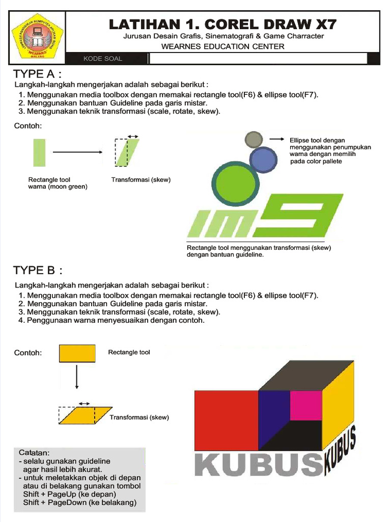 PDF Soal Corel Draw x7 PDF Compress | PDF