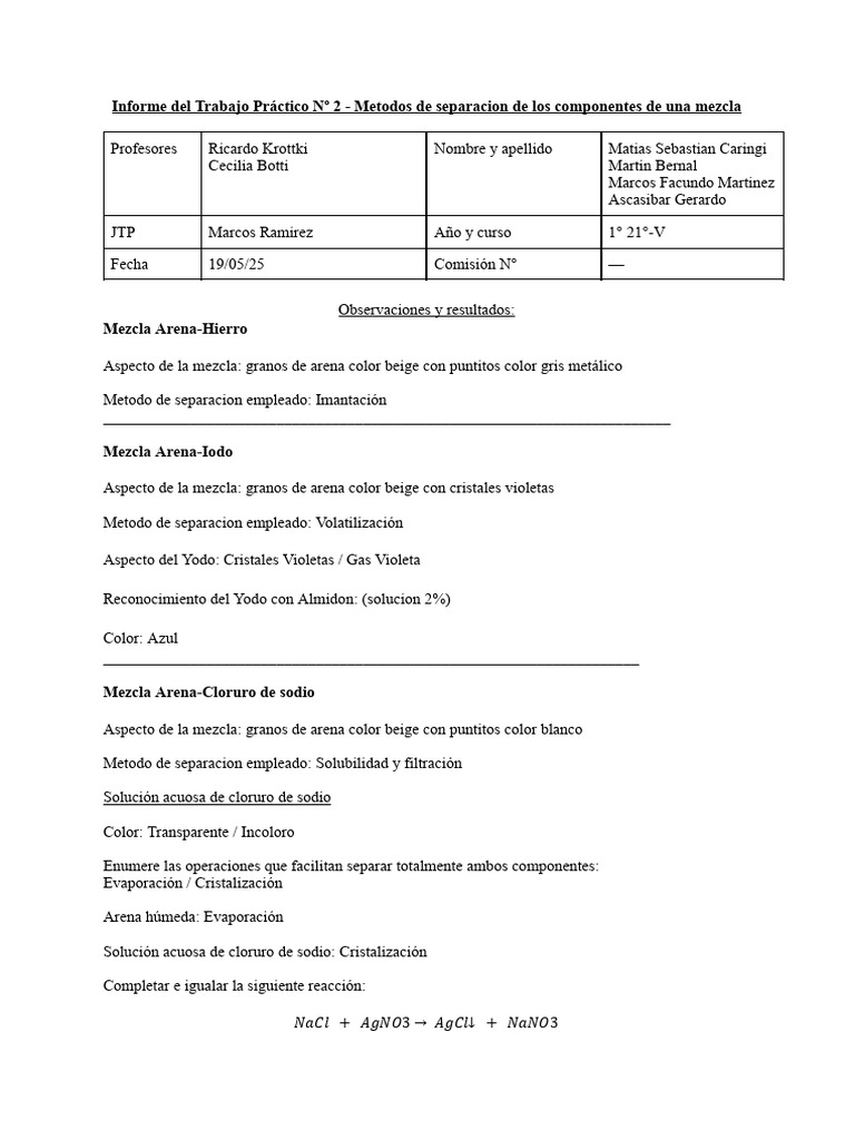 TP N°2 - Informe de Laboratorio 19 - 05 | PDF
