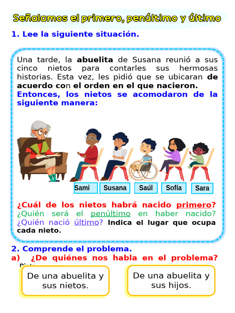 FICHA PRIMERO, PENÚLTIMO Y ÚLTIMO Matematica | PDF
