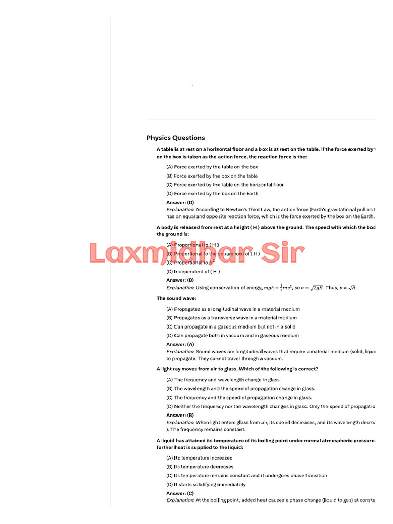 Bed Science 2024 Answer Keys | PDF