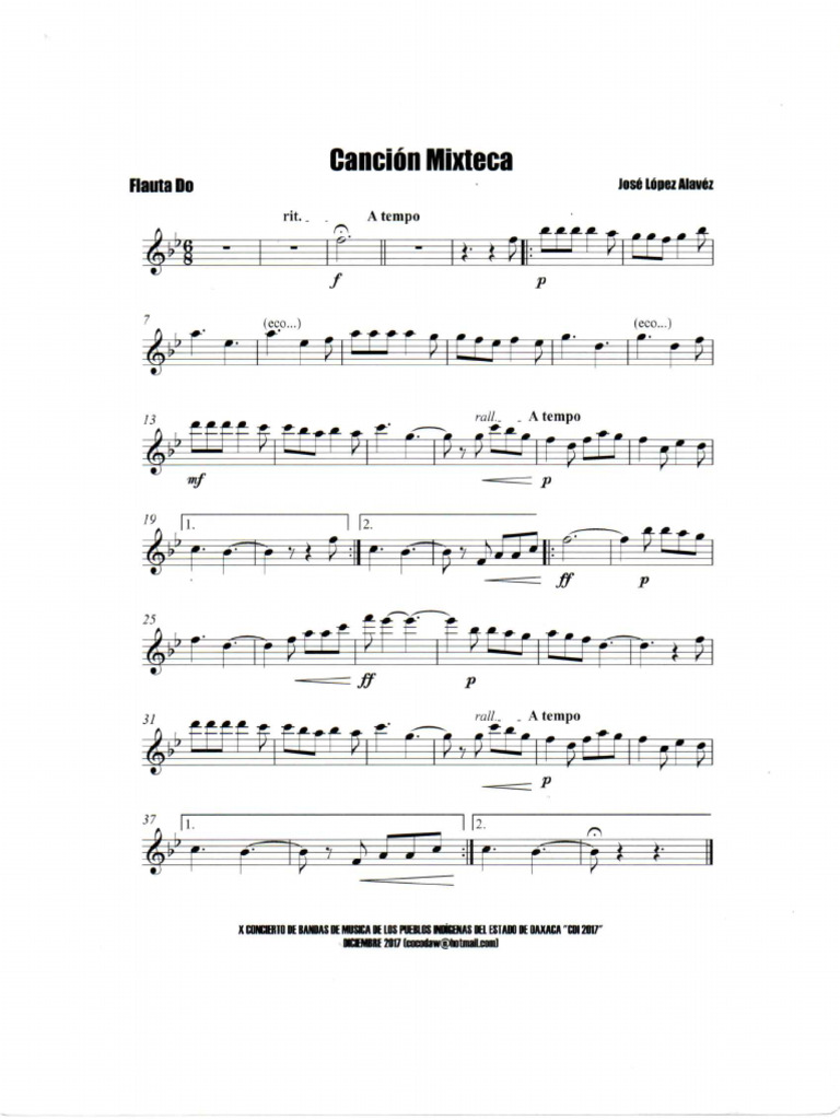 Cancion Mixteca-1 | PDF