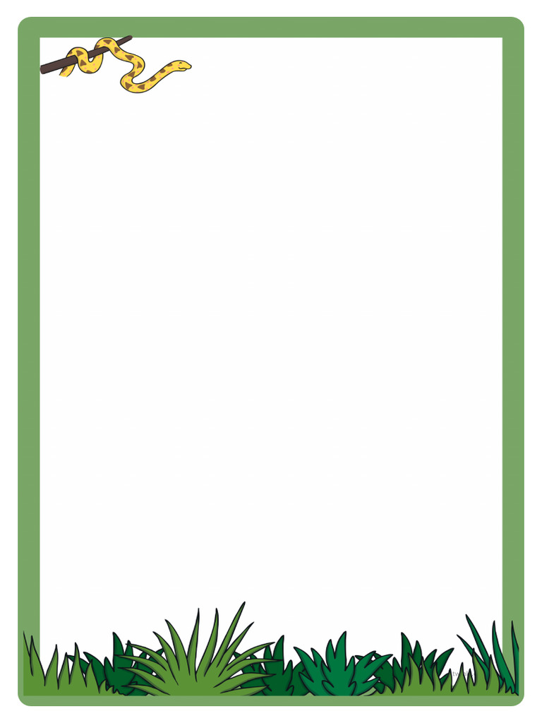 t Tp 2680120 Jungle Page Border With Jungle Animal Ver 1 | PDF
