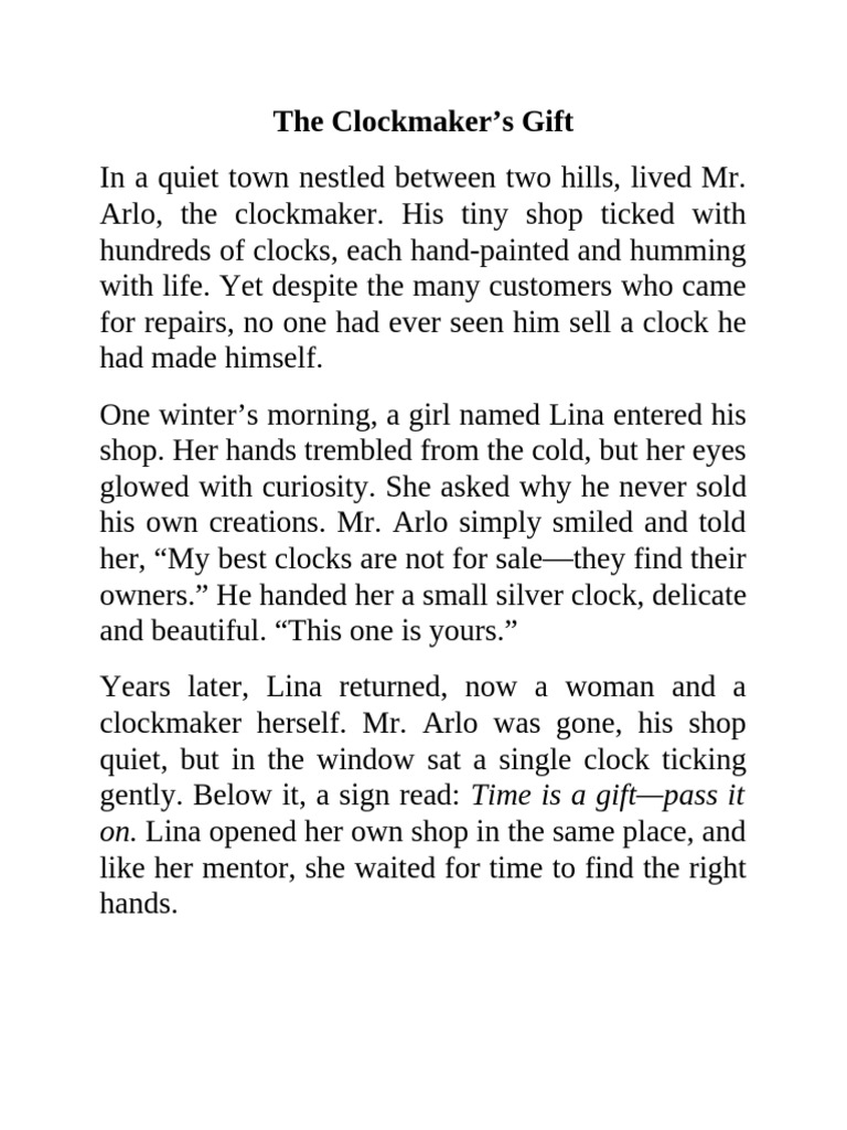 The Clockmaker | PDF