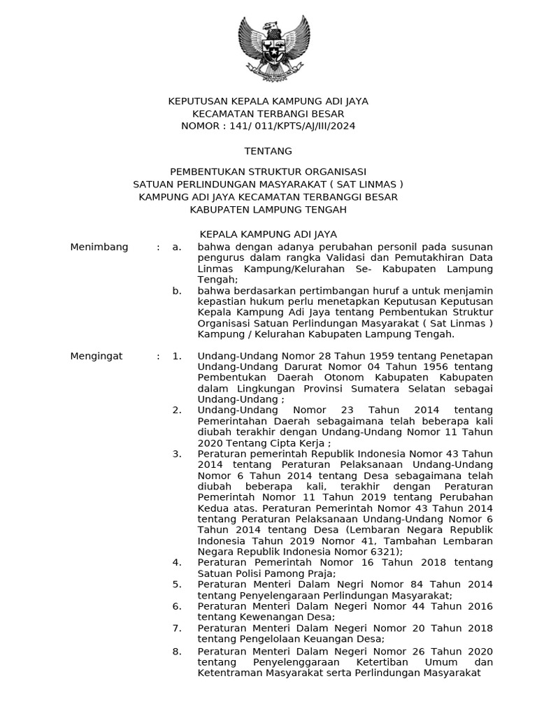 SK Linmas 2023 | PDF