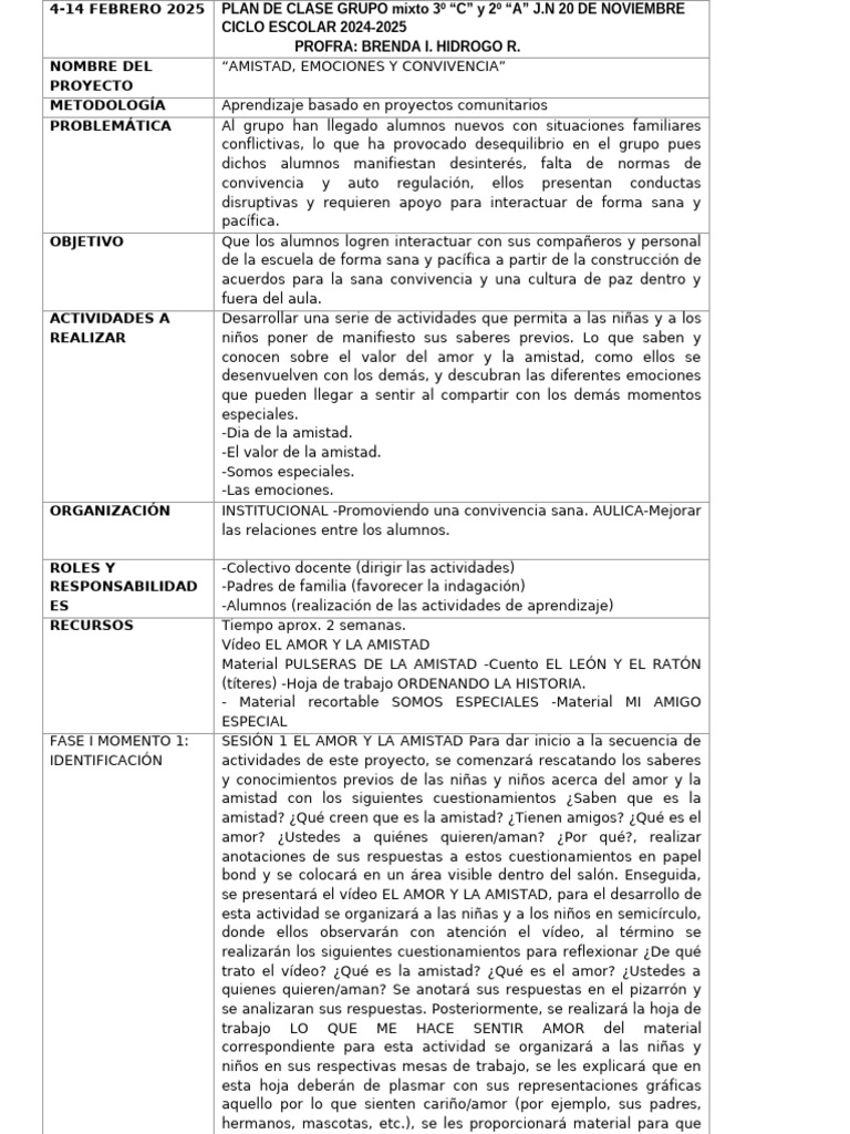 Curso Proyecto Completo Brenda | PDF | Comunidad | Amor