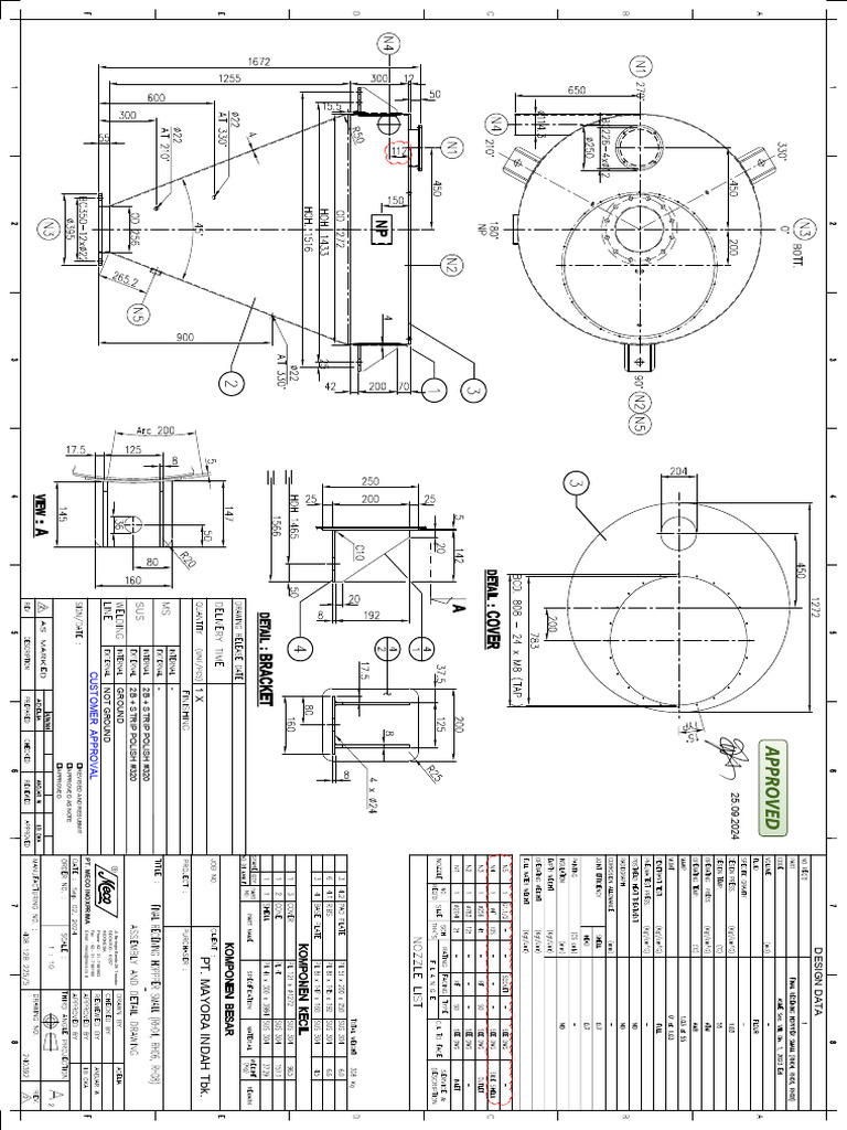 Final Receiving Hopper Small (Rh04 Rh06 Rh08) - Rev.02 - Approved | PDF