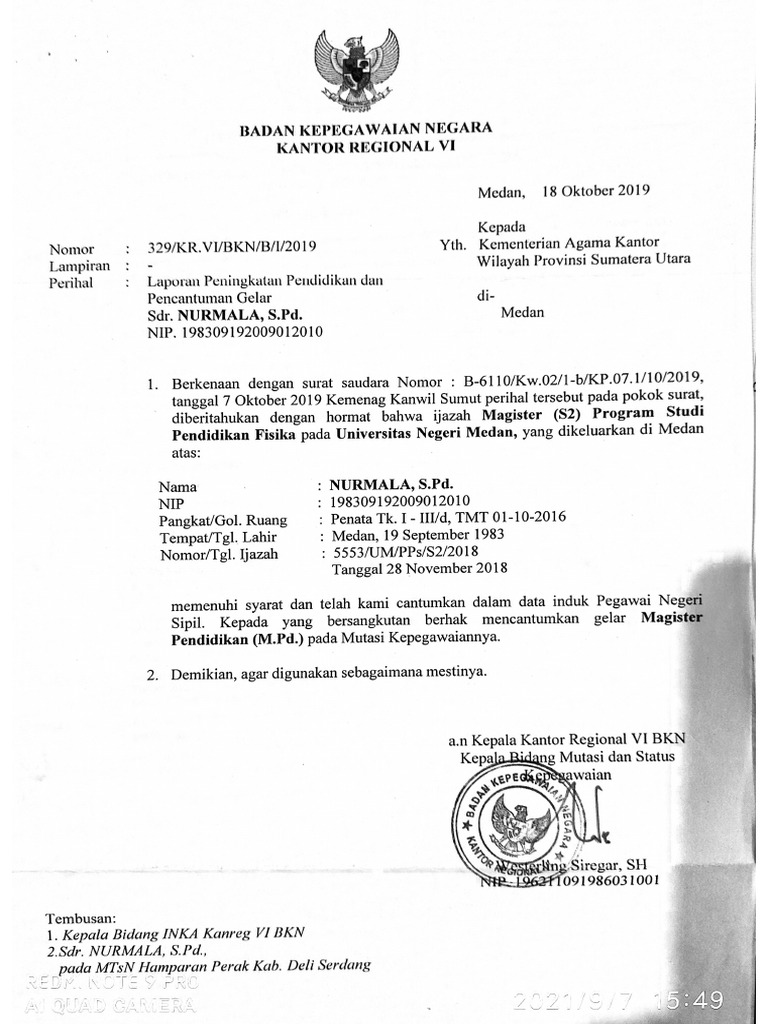 Surat Izin Gelar s2 | PDF
