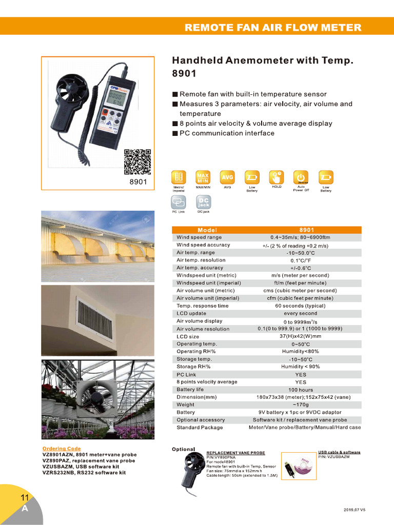 Anemometer CFM Master | PDF