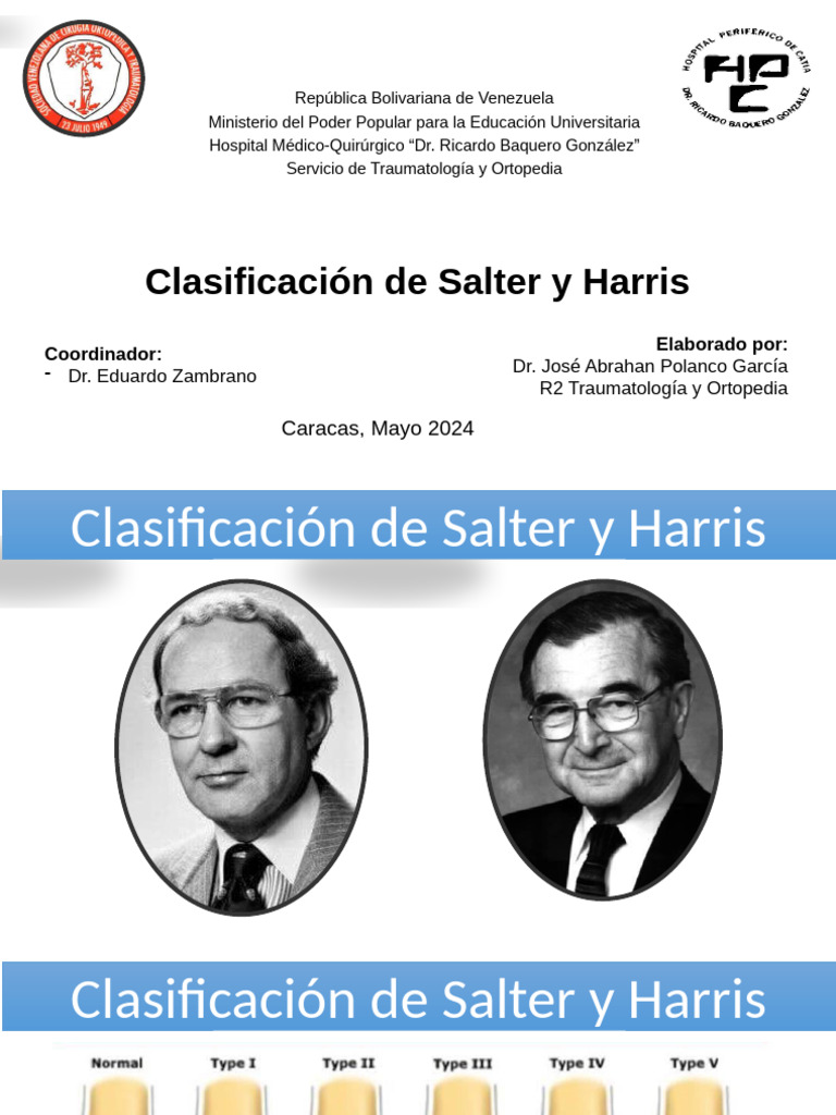 Clasificación de Salter y Harris | PDF