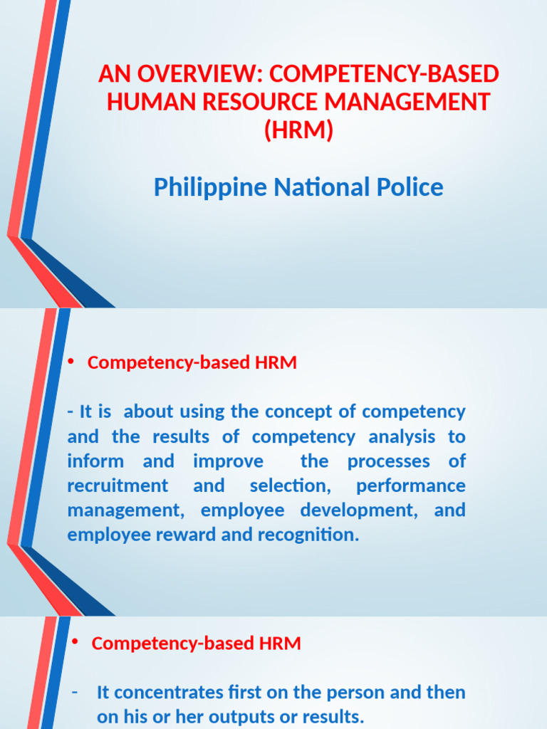 Competency Based HRM | PDF | Human Resource Management | Leadership