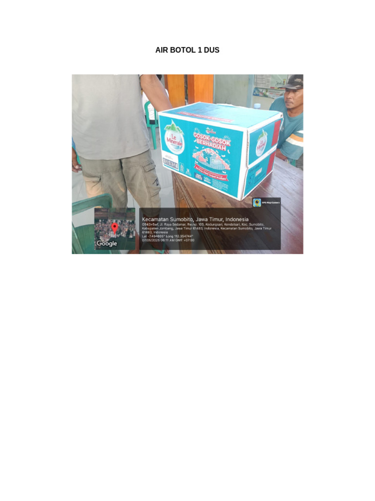 Air Botol 1 Dus | PDF