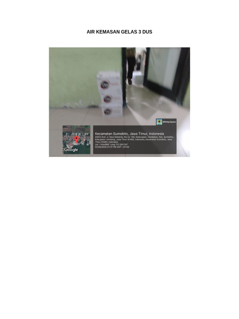 Air Kemasan Gelas 3 Dus | PDF