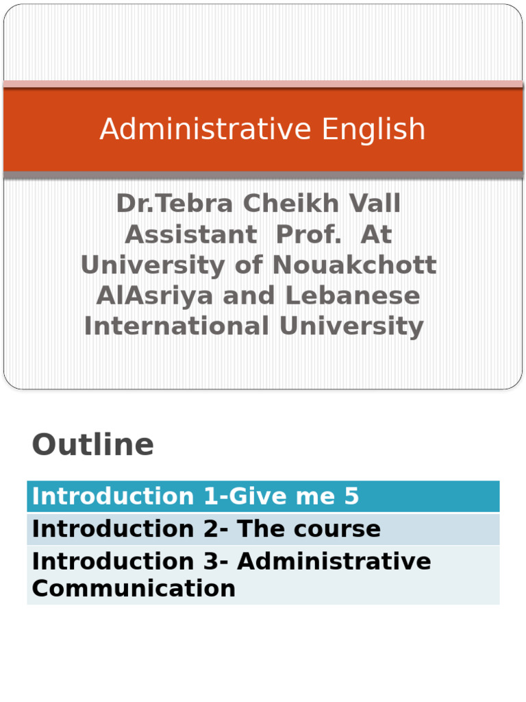 Eng. Admin. Com. ENG201 | PDF | Extraversion And Introversion | Proofreading