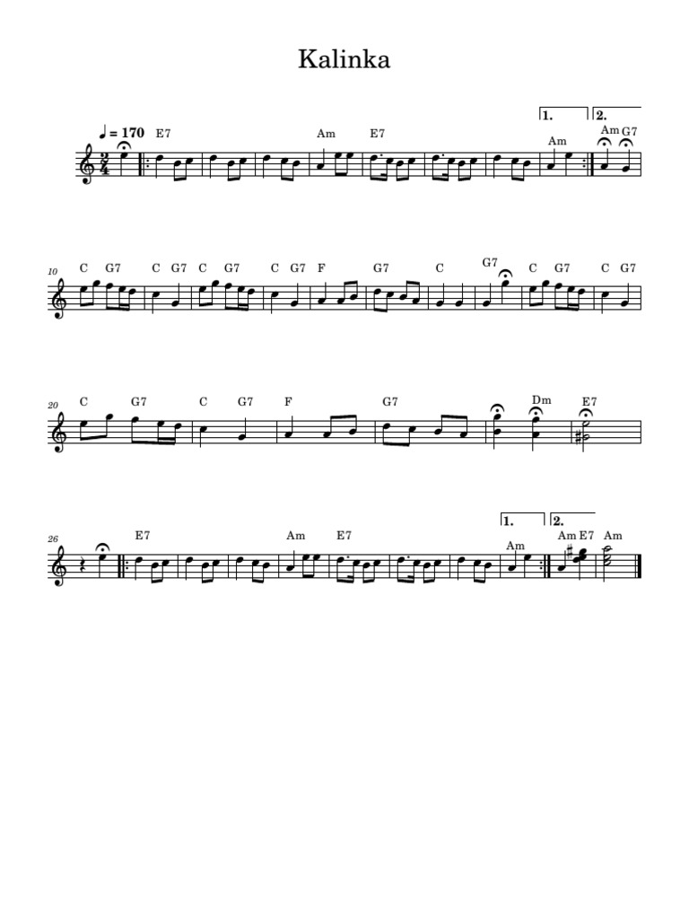 Kalinka | PDF