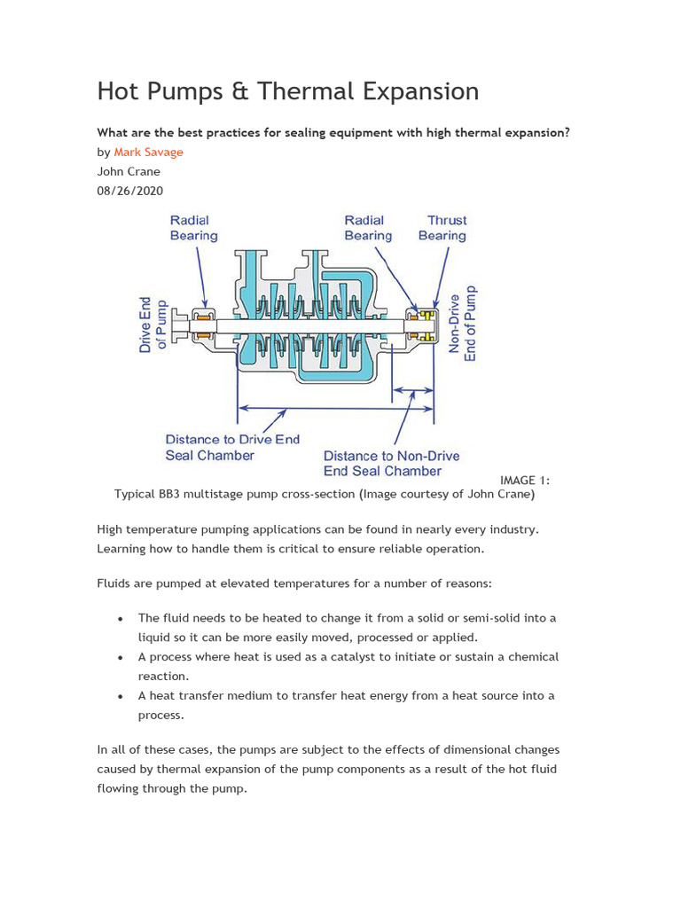 Best Practices for Thermal Expansion Pumps | PDF | Pump | Heat
