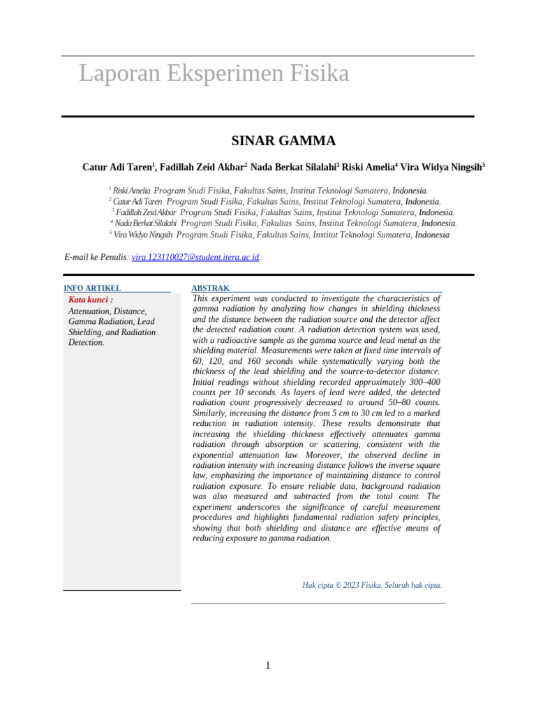 Sinar Gamma Kel.6 | PDF