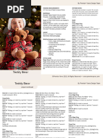 Standard Trauma Teddy Knitting Pattern | PDF | Knitting | Yarn