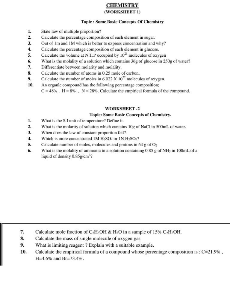Holiday Homework Xi PCM | PDF
