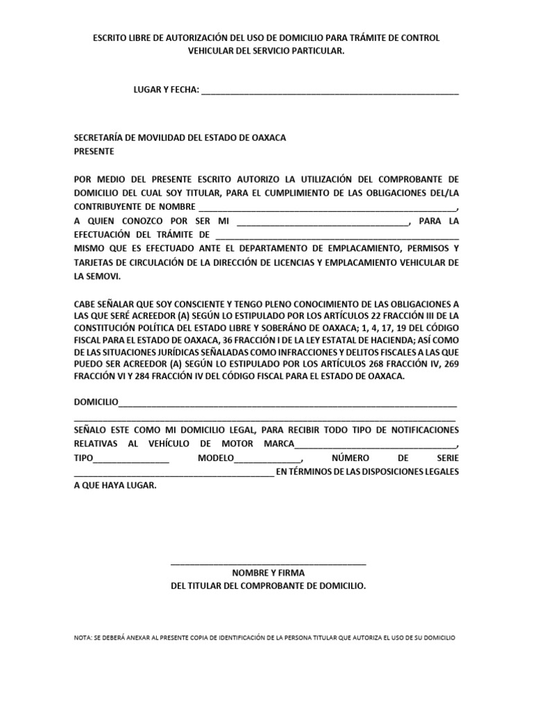 Oficio 003 Escrito Libre de Uso de Domicilio Parti - 250527 - 125719 | PDF