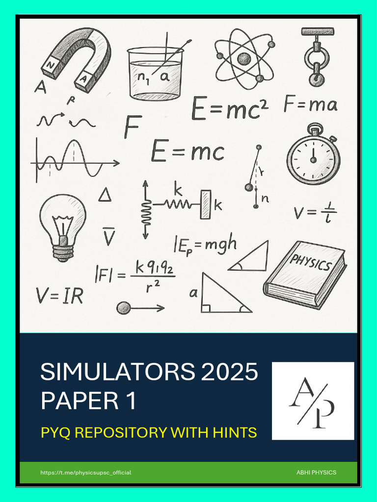 Simulators-2025-UPSC-Physics-Optional-Paper-1 | PDF | Force | Momentum