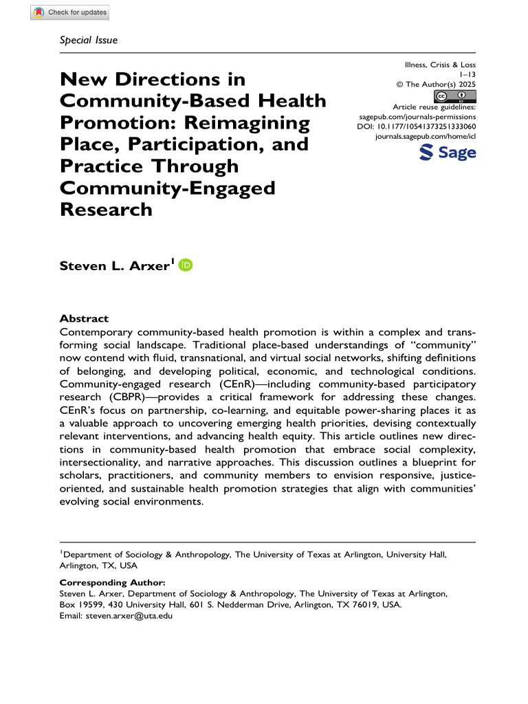 5.new Directions in Community | PDF | Intersectionality | Community