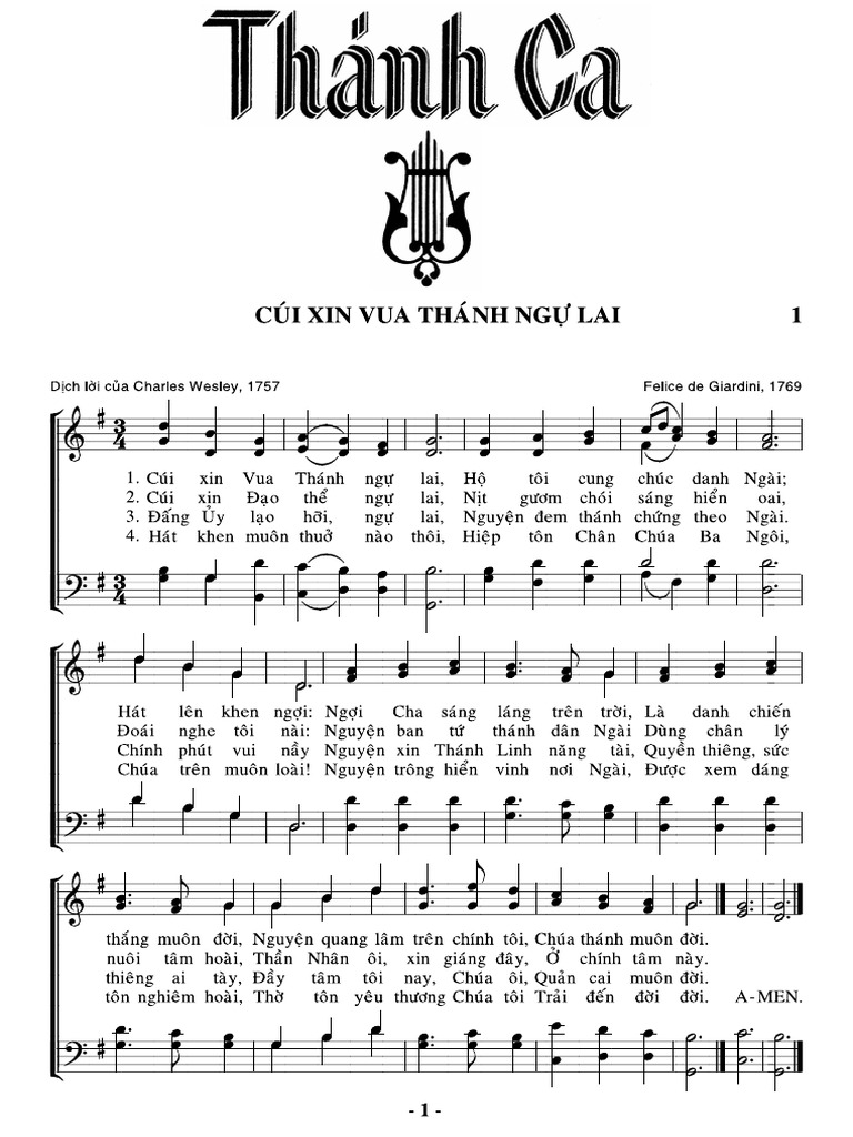 001 - Cúi Xin Vua Thánh NG Lai | PDF