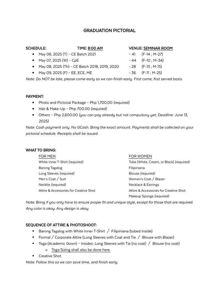 Full Details For Graduation Pictorial | PDF | Clothing