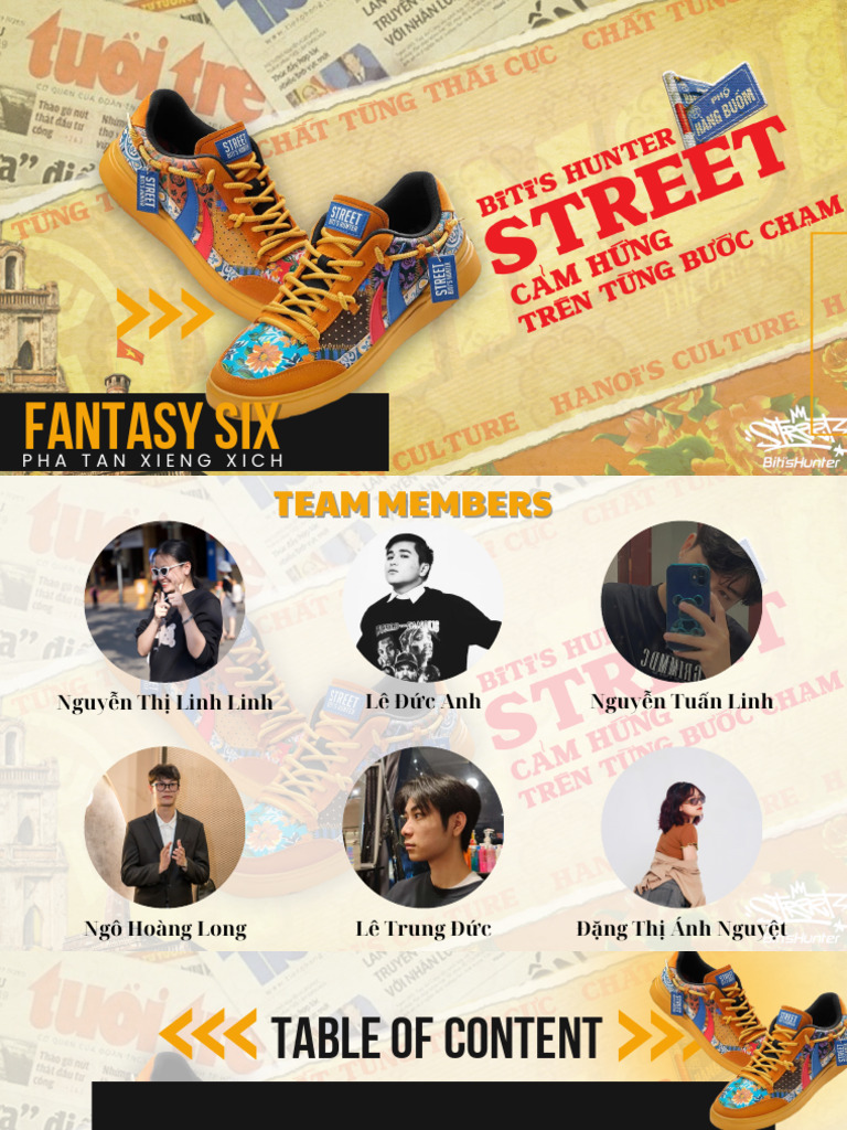 Slide Bảo Vệ Dự Án - Biti's Hunter Street - Cam Hung Tren Tung Buoc Cham | PDF