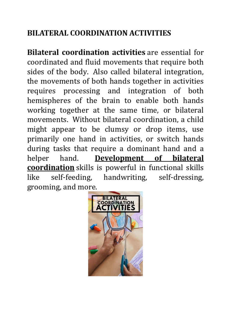 Essential Bilateral Coordination Activities | PDF | Behavioural ...