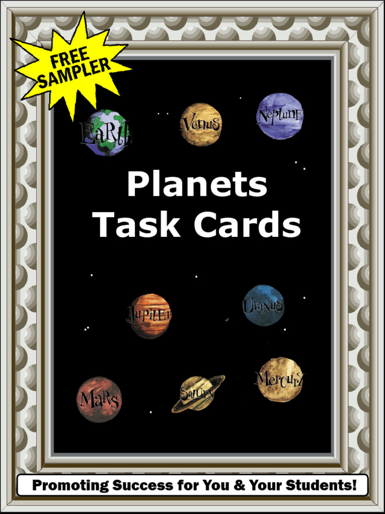 Planets Task Cards: Promoting Success For You & Your Students! | PDF ...