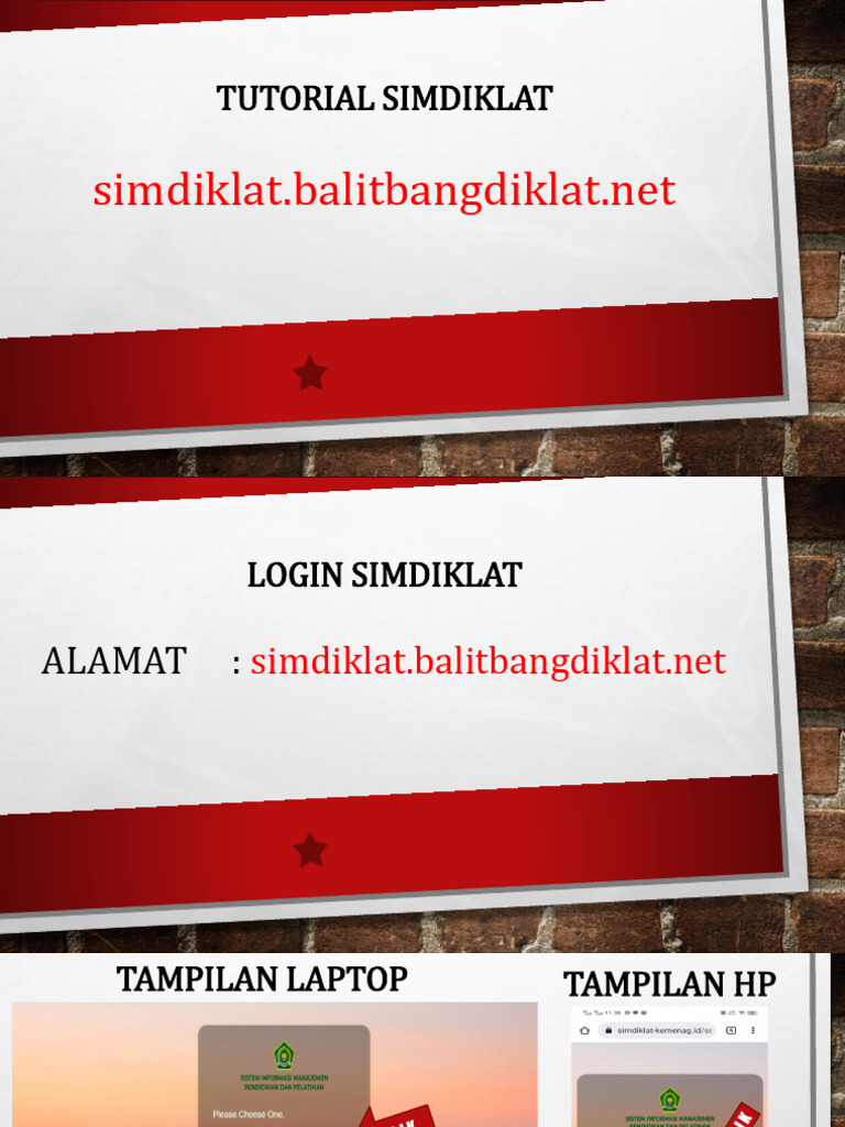 Panduan Lengkap Penggunaan SIMDIKLAT | PDF