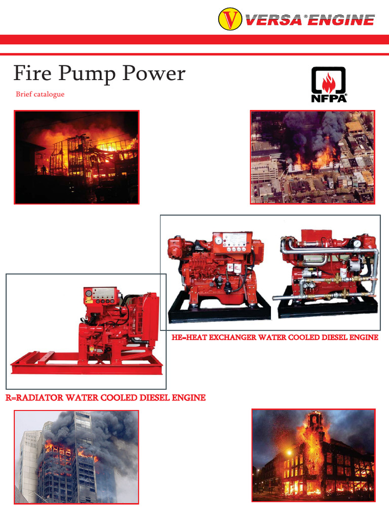 Diesel Engine For Fire Pump - Nfpa 20 STD | PDF | Radiator | Engines
