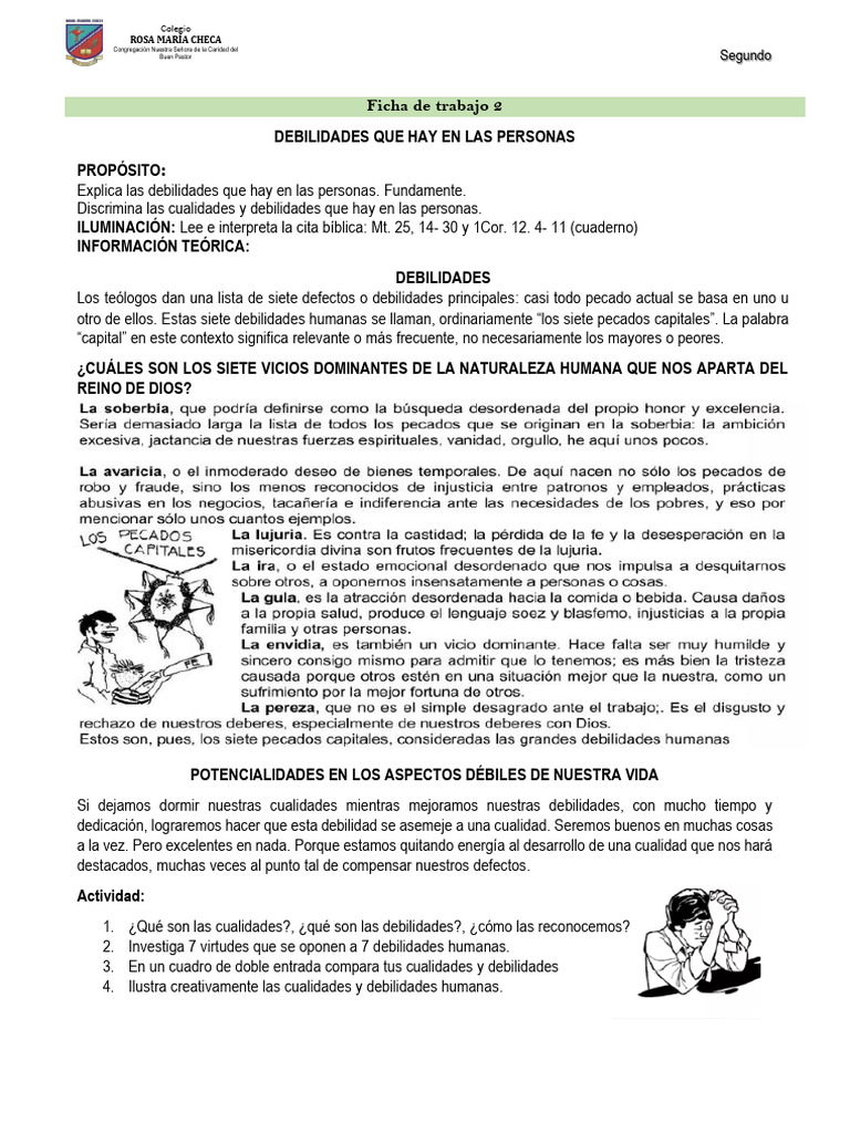 Debilidades y Cualidades Humanas | PDF