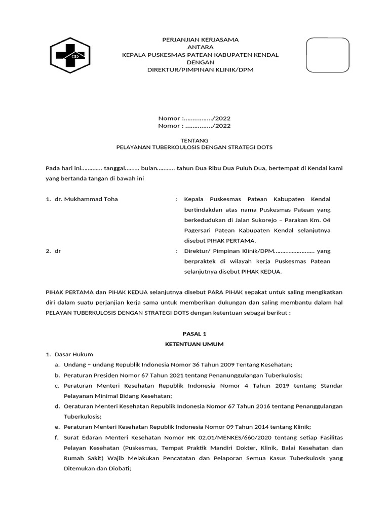 Kerjasama Penanggulangan TB Strategi DOTS | PDF