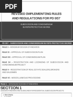 Revised PD 957 Rules & Regulations | PDF | Sanitary Sewer | Storm Drain