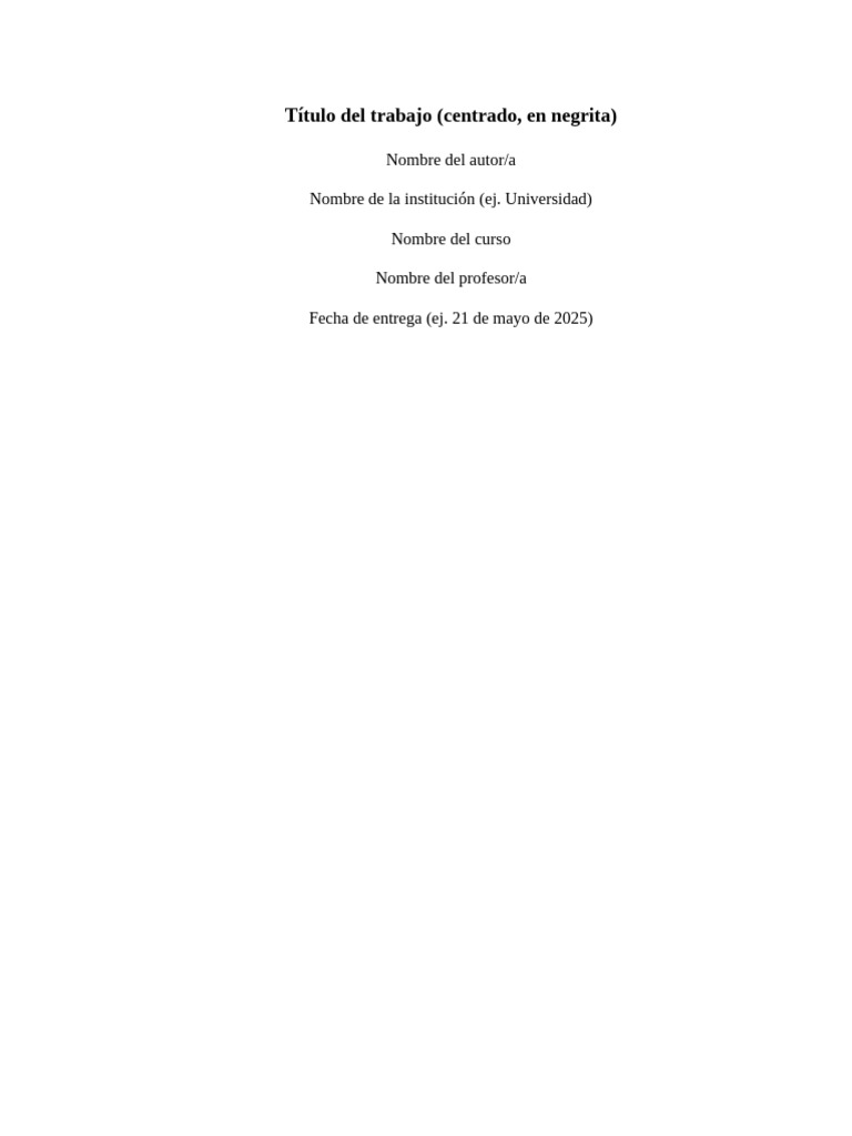 Plantilla APA 7 | PDF