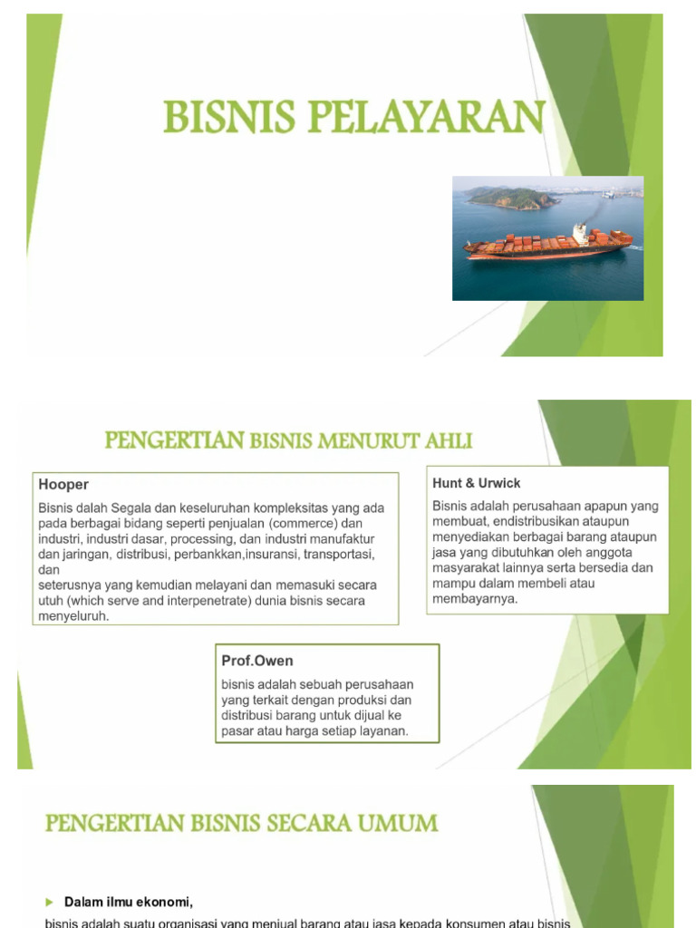 Bisnis Pelayaran | PDF