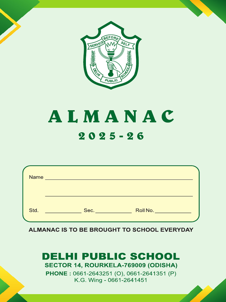DPS Rourkela Almanac 2025-2026 | PDF