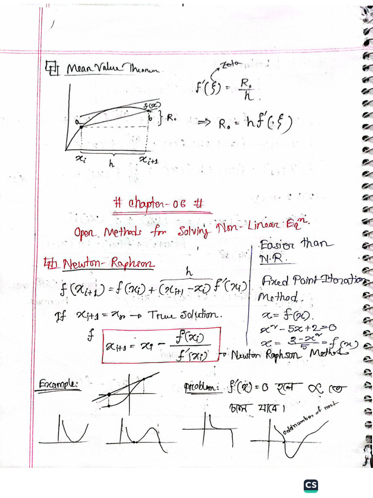 Numerical CT 01 Classnote Ridoy 123 | PDF