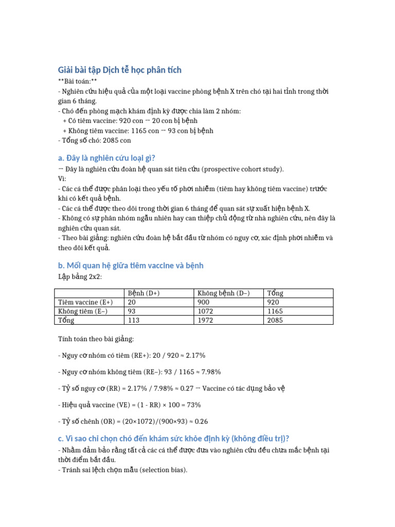 Giai Bai Tap Dich Te Hoan Chinh | PDF