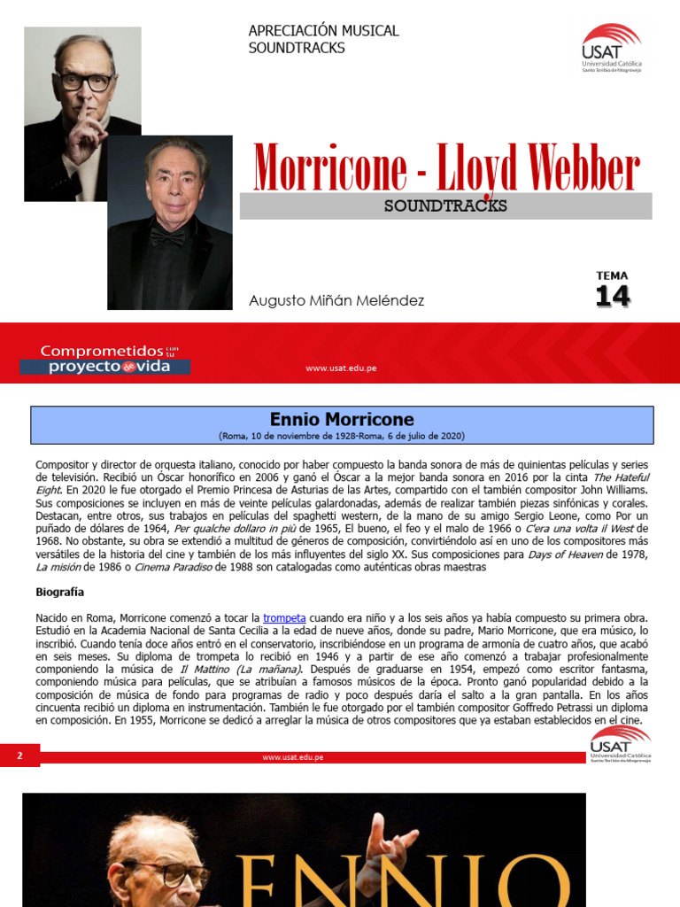 Morricone - Webber | PDF