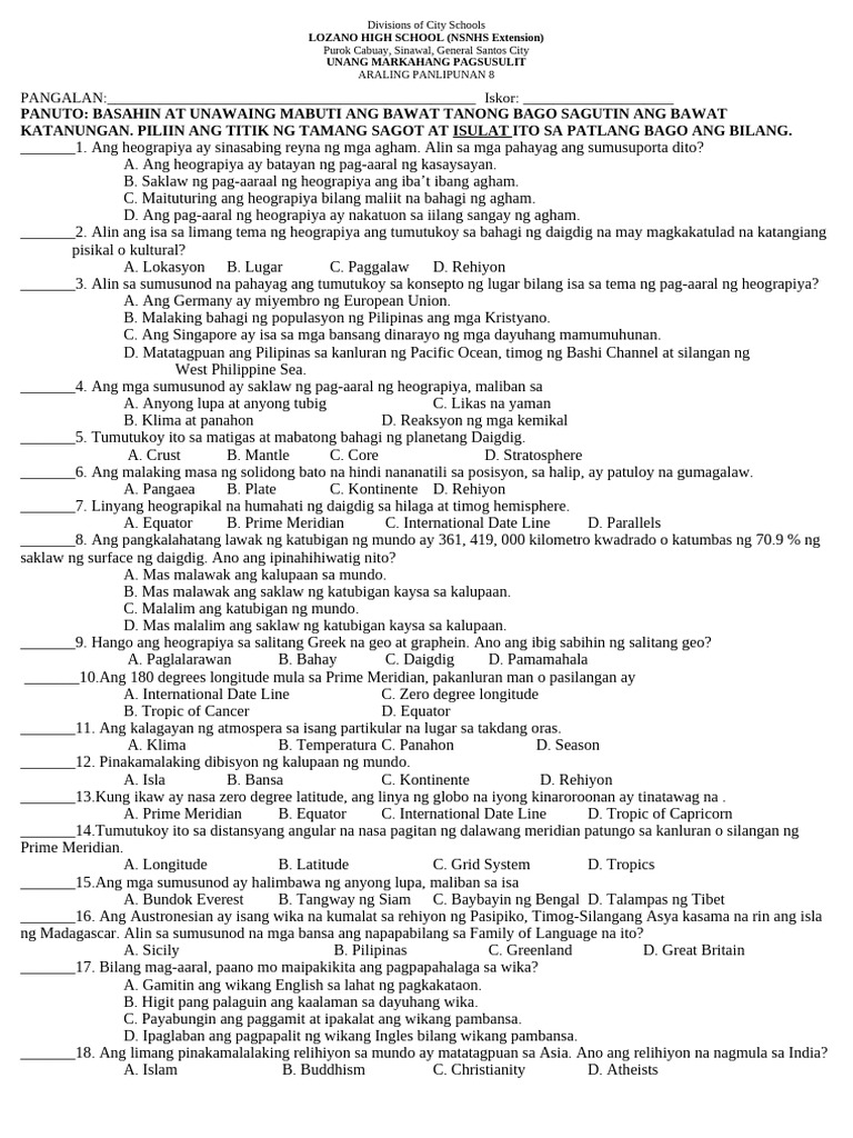 Q1 Ap8 | PDF