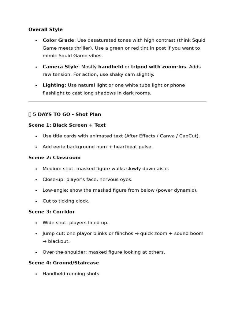 Edit and Voiceover Plan | PDF