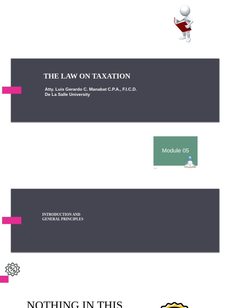 05 General Principles | PDF | Taxes | Taxpayer