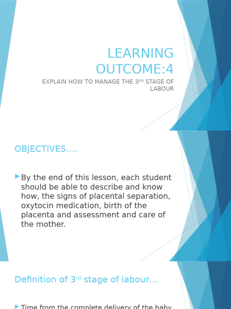 Learning Outcome 4 - 011358 | PDF | Childbirth | Uterus