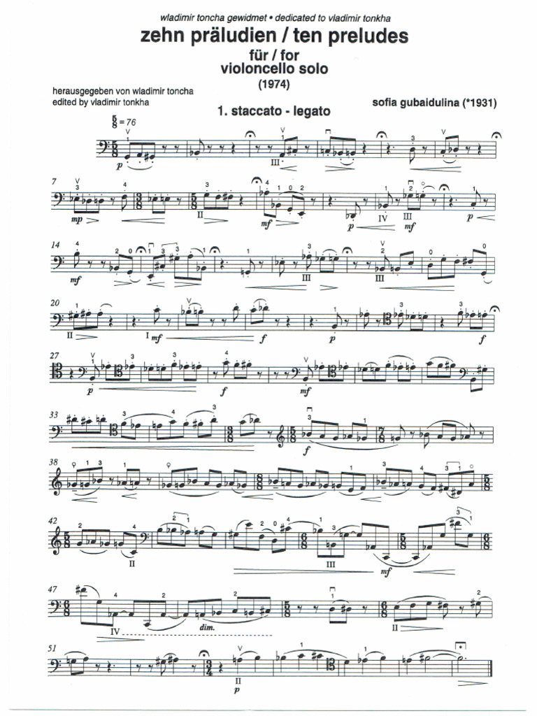 Gubaidulina Preludes | PDF