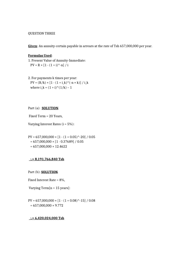 Annuity Analysis Detailed | PDF